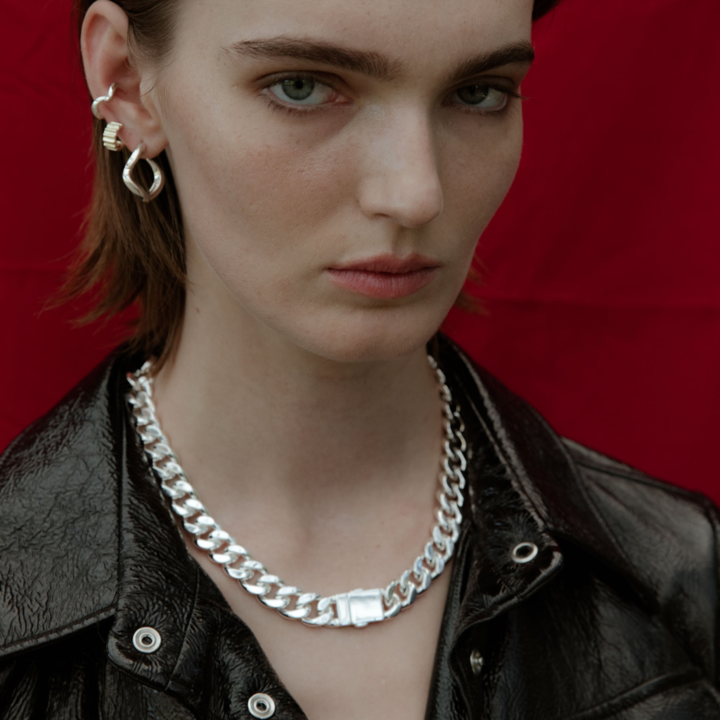 F+H STUDIOS | Crush Fine Gemstone Choker - Nano Topaz - F+H Studios